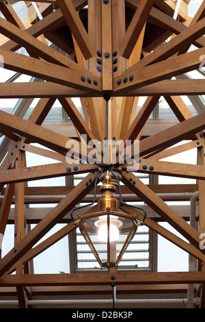 Holz- dach Balkenwerk, Träger, Fachwerk, Balken und Bretter im Great ...