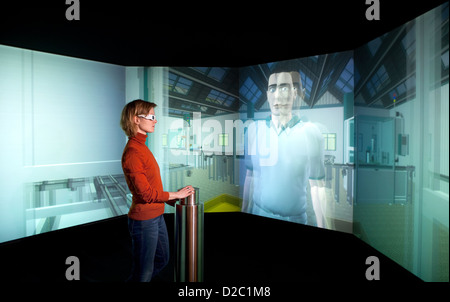 Dortmund, Deutschland, virtuelle Fabrik der Zukunft bei der DASA Museum ...