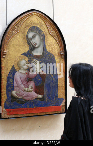 Frankreich, Paris, Louvre Museum, die Jungfrau Maria und das Jesuskind mit dem jungen Heiligen ...