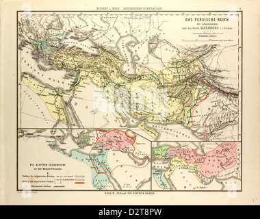 Karte des persischen Reiches Stockfoto, Bild: 93023919 - Alamy