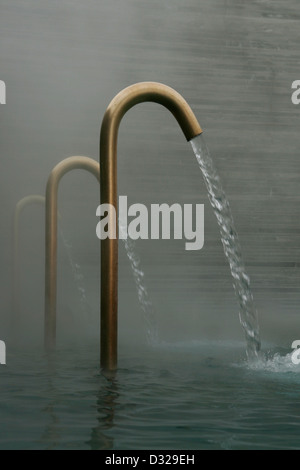 Valser Therme Vals, Schweiz. Architekt: Peter Zumthor, 1996. Detail der ...
