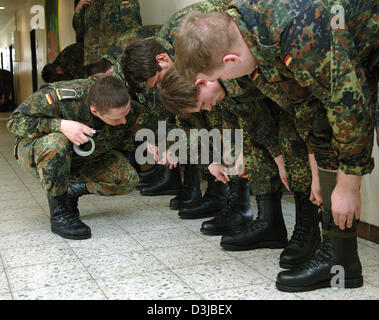 Grundausbildung der Bundeswehr Rekruten, Strausberg, Deutschland ...