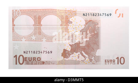 Geld, Banknoten, Euro, 10 Euro-Schein, Vorderseite, Banknote ...