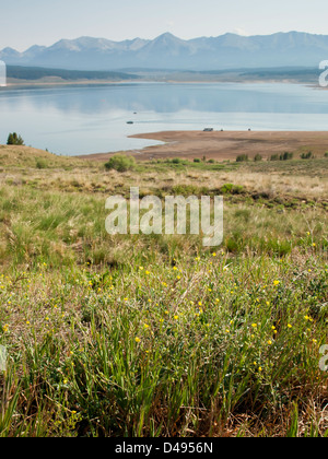Die Taylor park Reservoir ist ein Körper von Wasser durch die Taylor ...