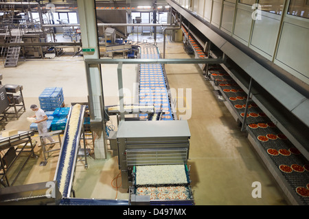 Berlin, Deutschland, die Produktionshalle bei Freiberger Lebensmittel ...