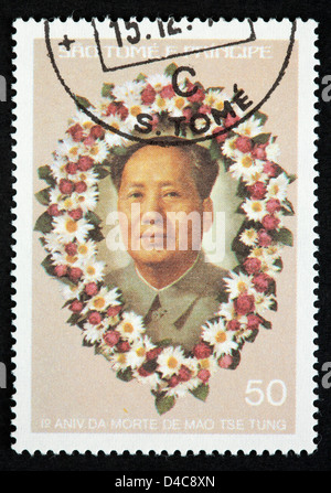Mao Tse-tung, Briefmarke, China, 1950 Stockfotografie - Alamy