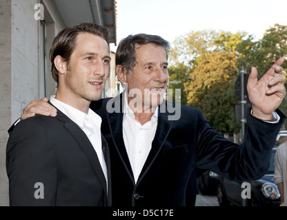 David Rott und Udo Jürgens bei einem Fototermin für den ZDF-Film "Der ...