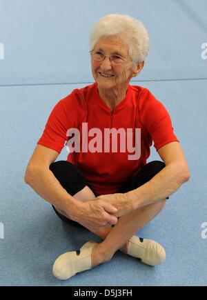 86-j hrige Johanna Quaas, die weltweit älteste Turnerin der Welt, ist ...