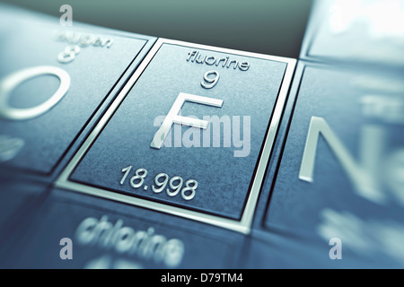 Fluor chemisches Element Stockfoto, Bild: 56150876 - Alamy