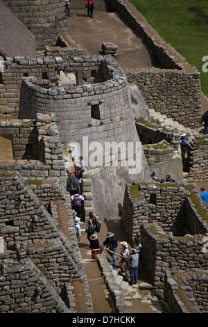 Tempel der Sonne oder in Torreon, Machu Picchu Peru Stockfotografie - Alamy