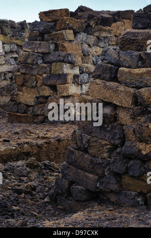 Torf, Torf, Torf, Torfabbau, Torfindustry, Torf Bergbau Stockfoto, Bild ...