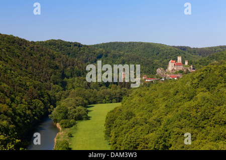 Hardegg: Schloss Hardegg, Thaya, Hardegg Stadt, Thaya Fluss ...