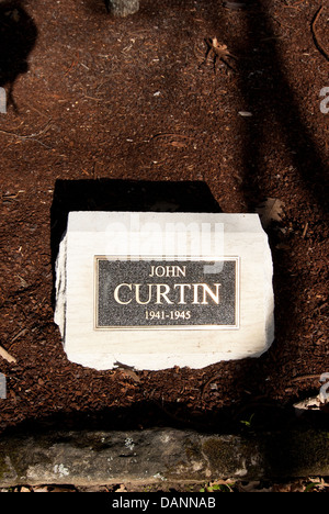 The Australian Prime Minister, John Curtin, second from left, having a ...