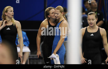 Schwimmer Silke Lippok und Lisa Vitting (Top) von Deutschland besucht ...