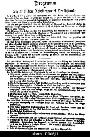 Politik, Deutschland, Parteien, Sozialdemokraten, Vereinigungskongress ...