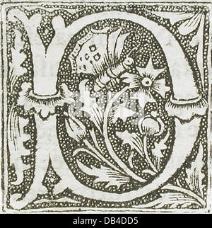 Dieses Set von Zierbuchstaben, das Teil der Sammlung von LACMA ist ...