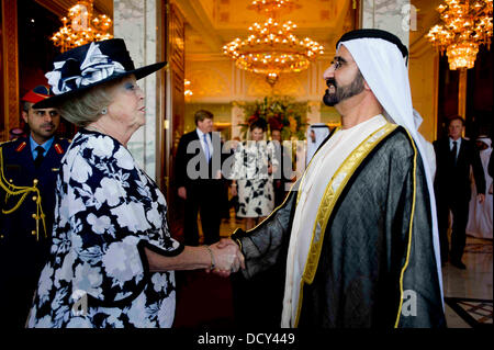 Königin Beatrix, Scheich Mohammed bin Rashid al-Maktoum Königin Beatrix ...