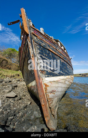 Abandoned Boat, Croig, Isle of Mull, Schottland, Großbritannien ...