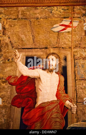 In den Vatikanischen Museen Galerie des Gobelins strahlt ein ...