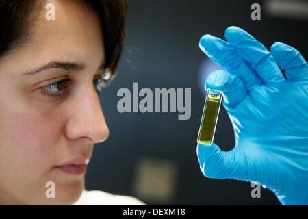 Spektrophotometer UV / VIS Labor Analyse Forscher analysieren der Zelle ...
