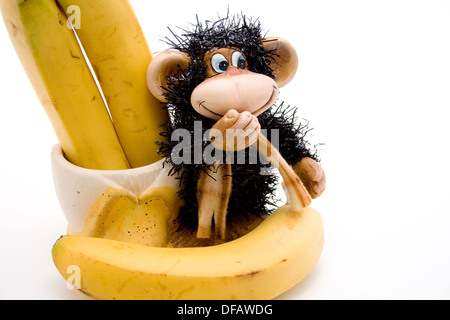 Affe Banane zu essen Stockfotografie - Alamy