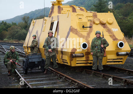 ZWEITEN Weltkriegs Railway Gun Nazi-Deutschland deutsche Nazis Kanone ...