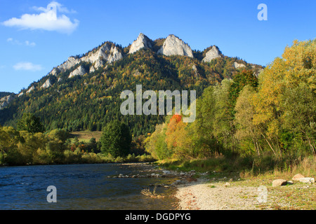 Pieniny-Gebirge - Dunajec-Fluss und Trzy Korony Peak, Polen ...