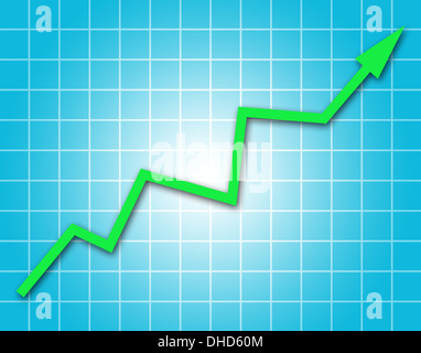 Pfeil Diagramm nach oben Stockfotografie - Alamy