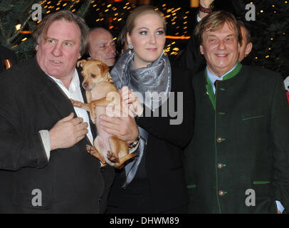 Gerard Depardieu und Kathrin Glock, Frau des Herstellers Gaston Glock ...