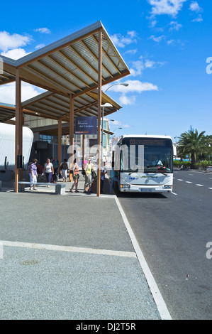 Busbahnhof, Arrecife, Lanzarote, Kanarische Inseln, Spanien, Europa ...