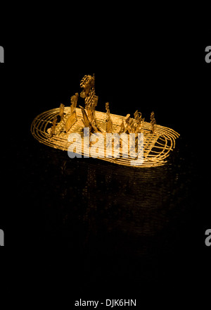 Muisca floss in Gold Museum oder das Museo del Oro, Bogota, Kolumbien ...