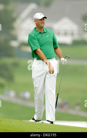 CROMWELL, CT - JUNI 26: Die Travelers Championship Trophäe mit ...