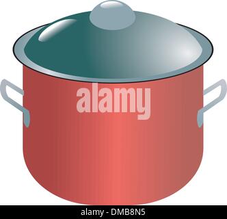 Edelstahl Kochtopf mit Glasdeckel auf einen transparenten Hintergrund ...