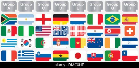 Alle nationalen Flaggen der Welt Aufkleber mit Namen. Aufkleber Fahnen ...