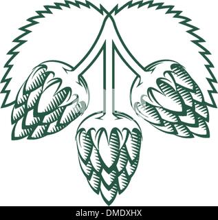 Hopfen-Symbol. Bier und Hopfen, Hopfen-Symbol. UI. Web. Logo. Zeichen ...
