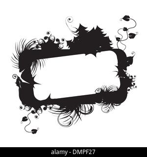 Florale vektor Rahmen mit Platz für Ihren Text. Vektor elegante ...