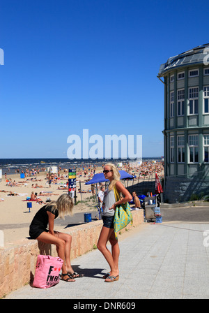 Majori Strand, Ostsee, Jurmala, Riga, Lettland Stockfotografie - Alamy