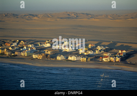 Aerial Badeort Walvis Bay Namibia Südliches Afrika Stockfoto, Bild ...