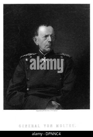 Graf Helmut von Moltke 1800-1891, preußischer Generalfeldmarschall ...