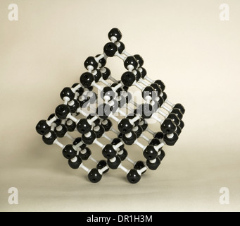 Kristallgitter Diamant Atom Modell rendern CO2 Molekül Kristallgitter ...