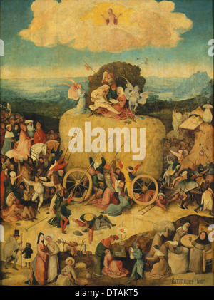 Das Tafelbild Triptychon der Heuwagen von Hieronymus Bosch Stockfotografie - Alamy