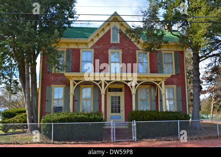 Ein historisches Haus im Frederica Historic District in Frederica ...
