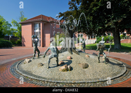 Brunnen der Stadtbrunnen von Frijo Müller-Belecke in Schneverdingen ...