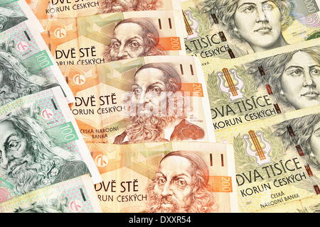 Tschechische Kronen / Krone - Währung der Tschechischen Republik. 200Kc ...