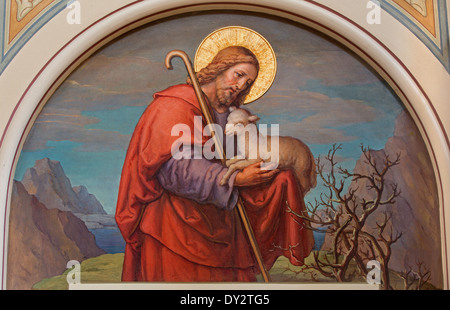 Jesus der Gute Hirte Stockfotografie - Alamy