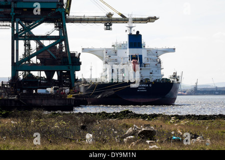 Italienische Bulk Carrier Schiff kam vor kurzem von Pecem Brasilien ...