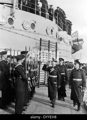 Admiral Hermann Boehm (1882-1972), ein offizielles Präsentationsfoto ...