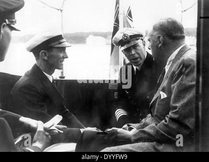 Der Propagandaminister Joseph Goebbels eine Rede auf einer Kundgebung ...