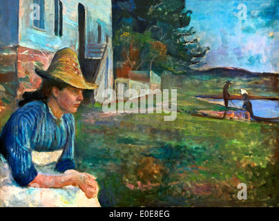 EDVARD MUNCH (1863-1944), norwegischer Maler. Der Schrei (1893 ...