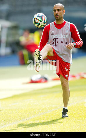 Berlin, Deutschland. 16. Mai 2014. Ehemaliger Fußballspieler Karl-Heinz ...